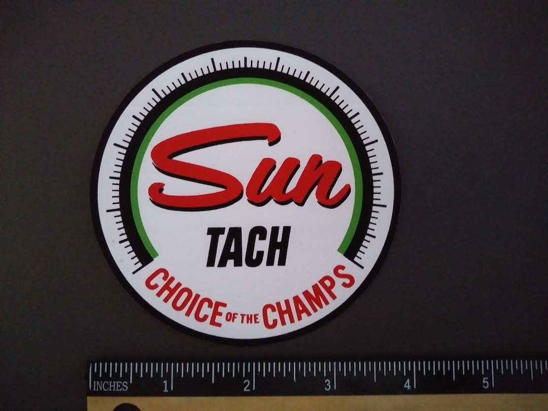 Sun Tach Vintage Style Racing Decal Sticker - Etsy