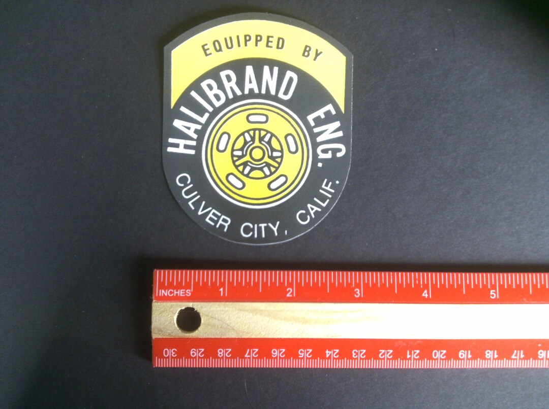 Halibrand Drag Racing Wheels Vintage Style Racing Decal Sticker - Tool ...