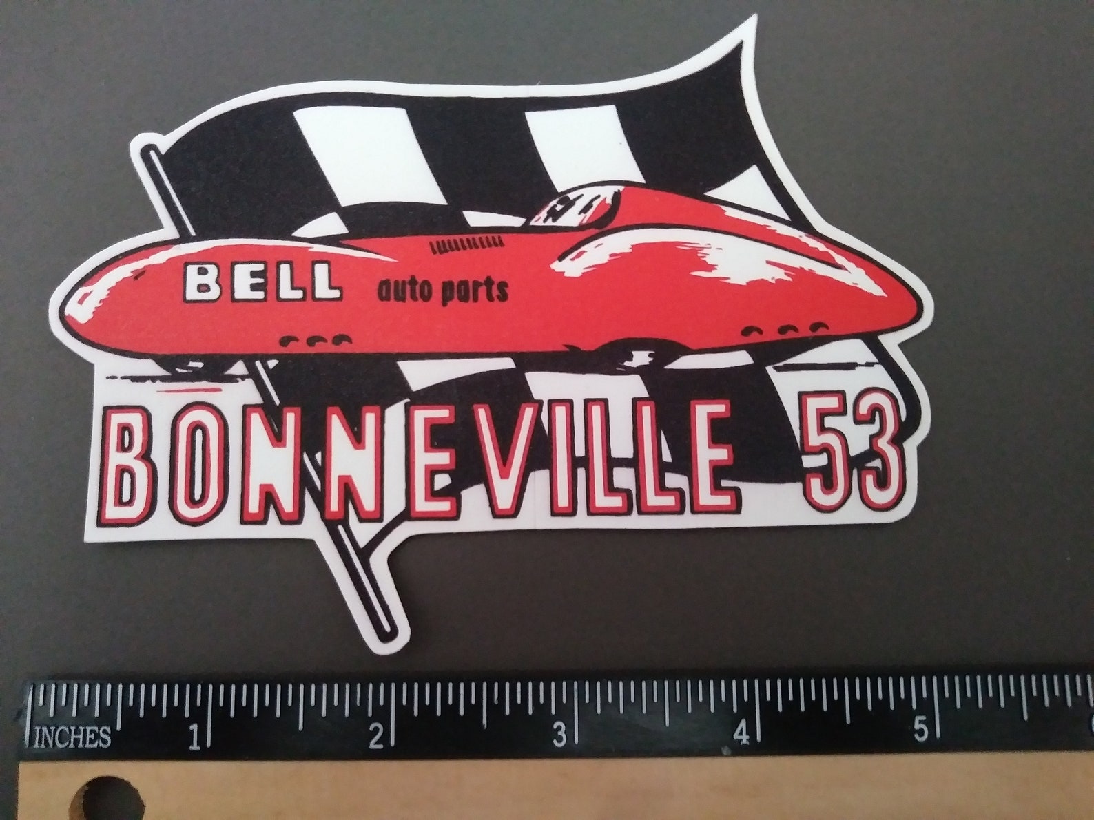 1953 Bonneville Speed Week... Vintage Style Racing Large Decal Sticker ...