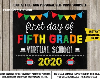 5th grade sign | Etsy