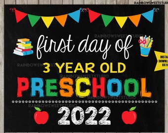 3 Year Old Sign - Etsy