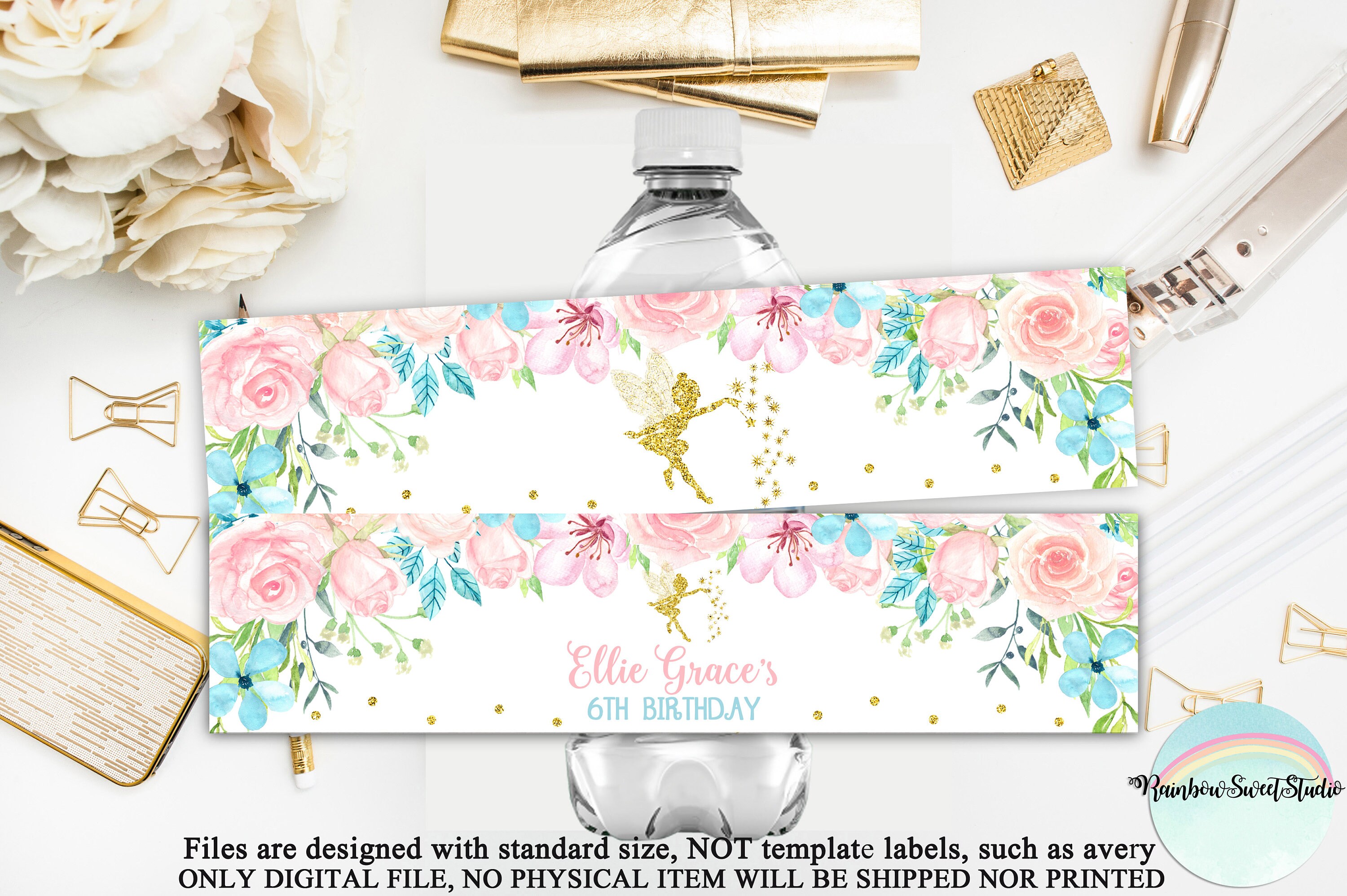 Fairy Bottle Labels Fairy Birthday Party Enchanted Bottle | Etsy