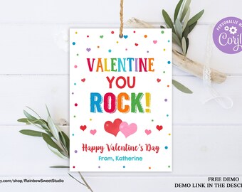 You Rock Valentine - Etsy