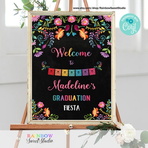 Fiesta Graduation Welcome Sign Graduation Decorations 2022 | Etsy