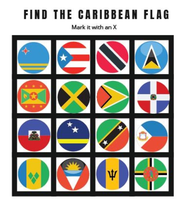Caribbean Flags Color by Number Sheets - PDF Download for Kids! Plus ...