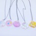 Pastel Sprinkle Shell Necklace Your Choice of Pink Blue Purple Yellow ...