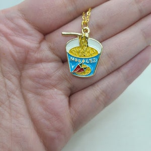 Ramen Noodle Necklace: Your Choice of Red or Blue - Etsy