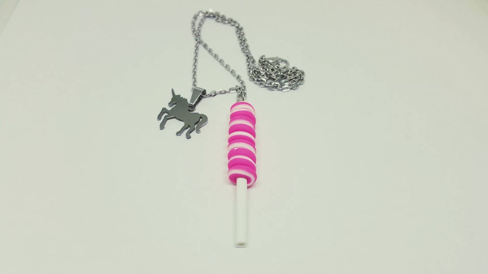 Candy Unicorn Horn Necklace Swirl Lollipop Sucker Sweet Food - Etsy