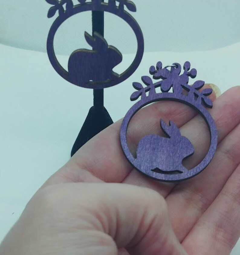 Laser Cut Rabbit Easter Bunny Woodland Creature Wooden - Etsy