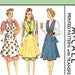 Fitted Bib APRON W Appliques of Pepper Carrots Mccall 958 VTG 1942 ...