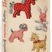 Stuffed Animal Pattern DOG Puppy CAT Kitten Rabbit Bunny Horse Pony Toy ...