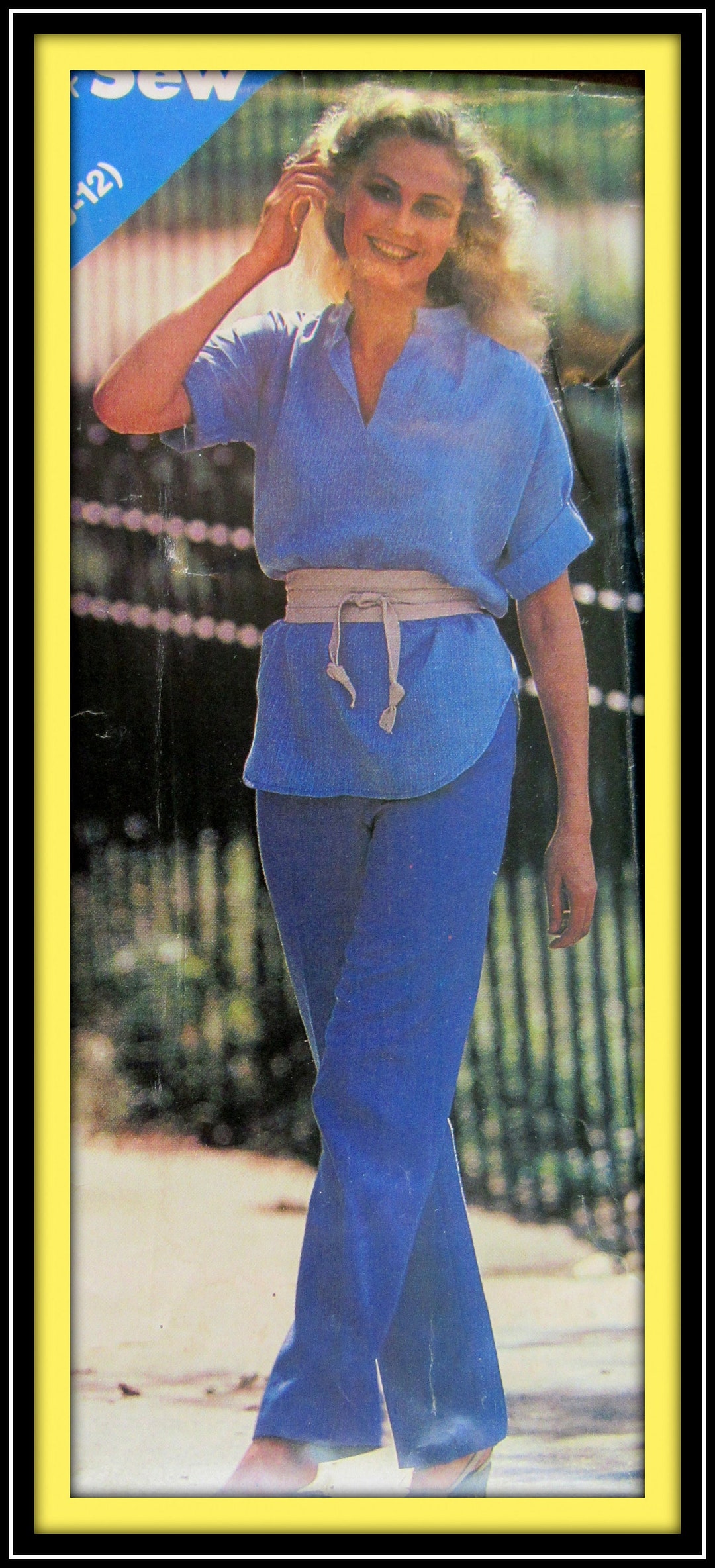 TUNIC and PANTS Top Mandarin Collar See & Sew BUTTERICK 6945 Vintage ...