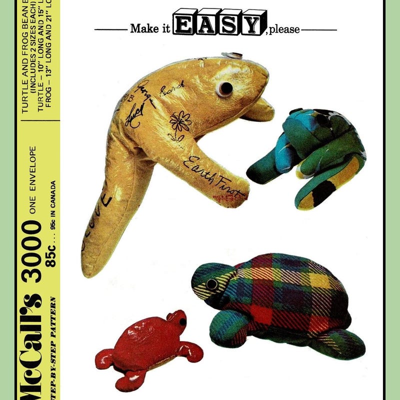 Mccalls Turtle - Etsy UK