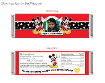 Mickey Candy Wrapper | Etsy