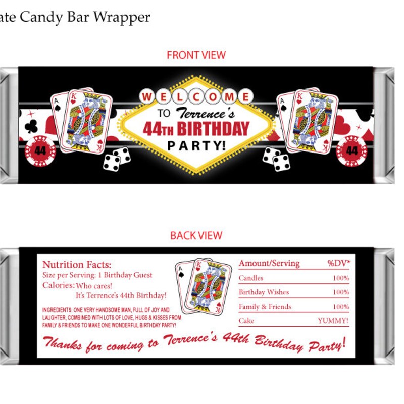 Candy Bar Invitation - Etsy