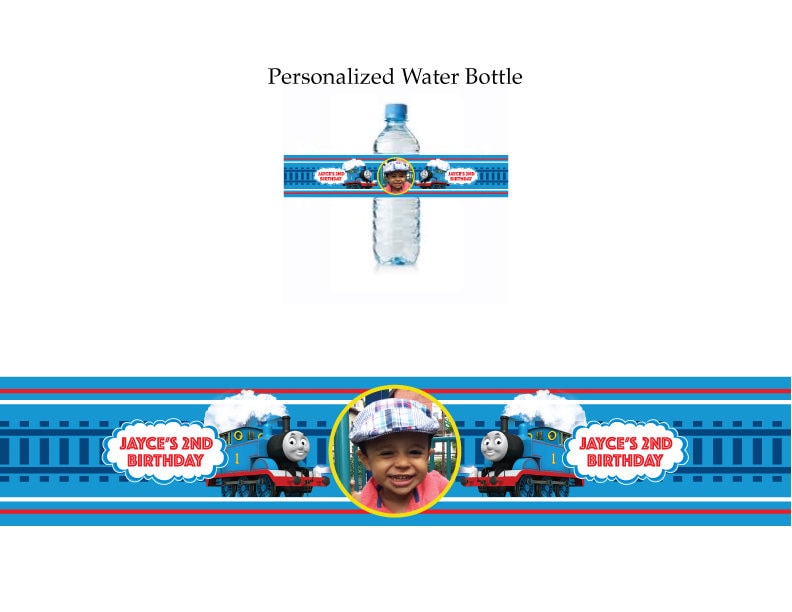 Thomas the Train Water Bottle Label - Etsy