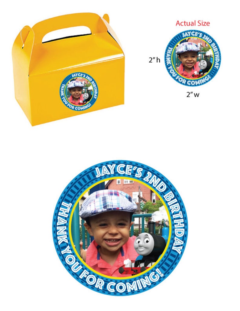 Thomas the Train Party Favor Tag - Etsy