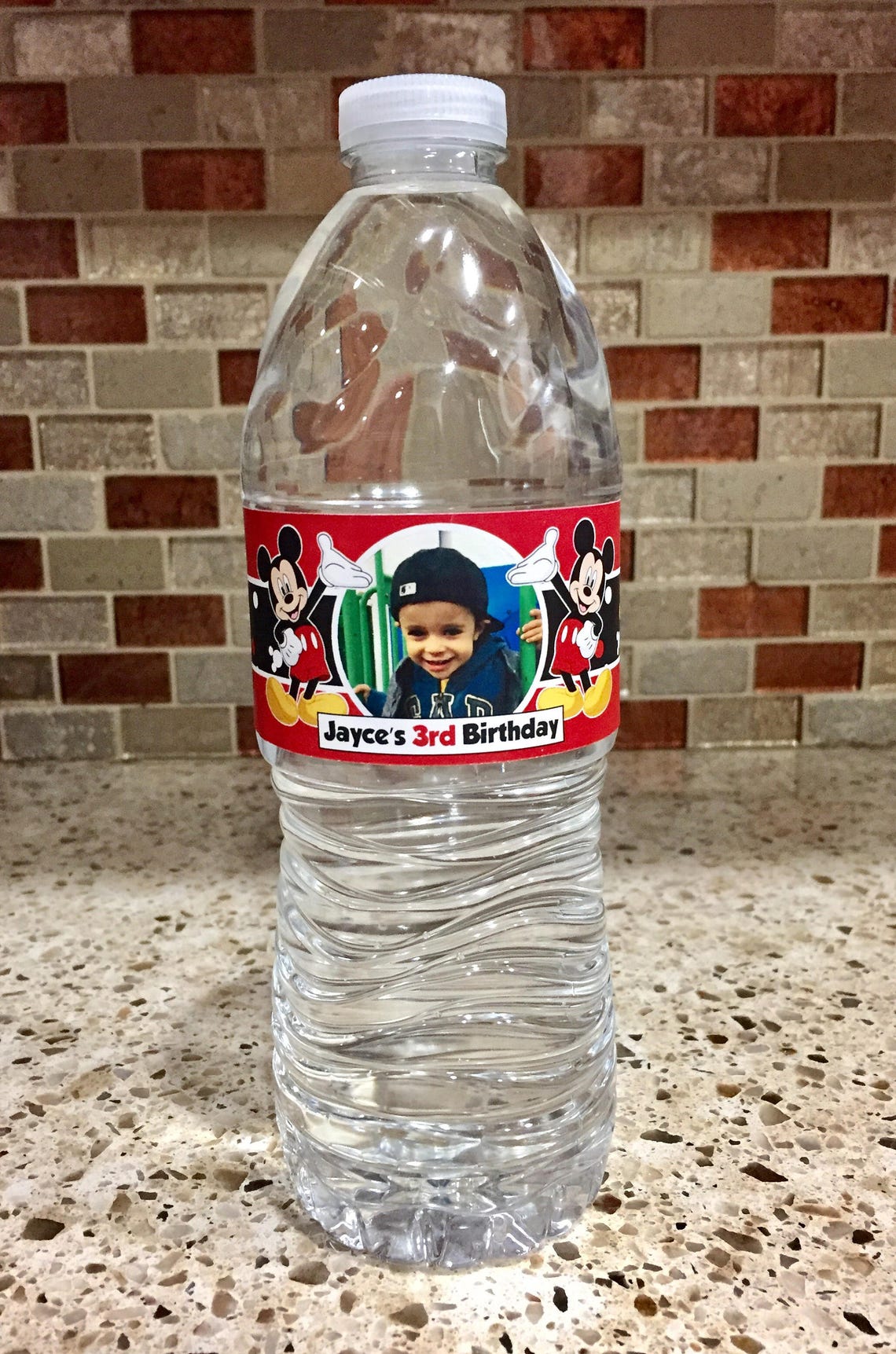 Mickey Mouse Water Bottle Label - Etsy