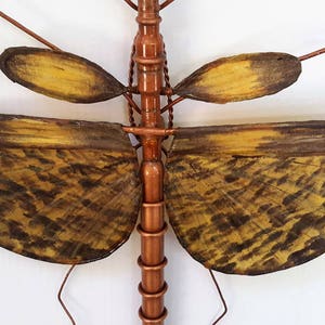 Garden Art Sculpture, Stick Bug, Insect Art, Wall Hanging, Phasma Gigas ...