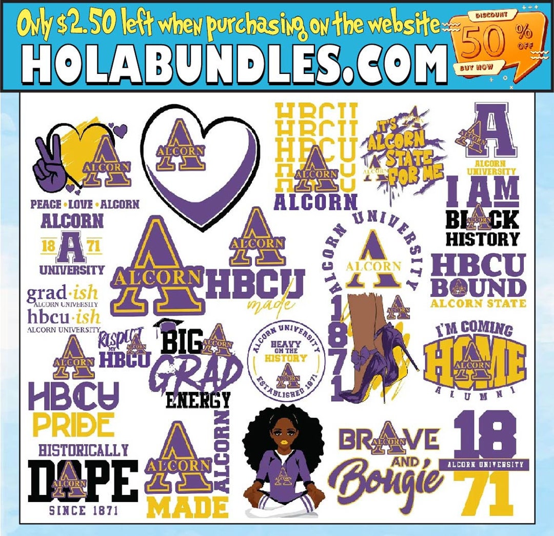 Alcorn State University Svg Bundle for Digital Download - Etsy