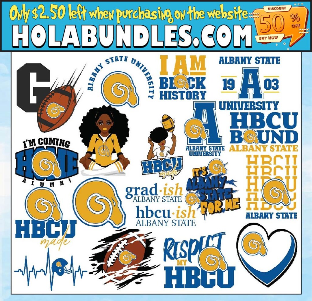 Albany State University Svg New Hbcu Collection Digital - Etsy