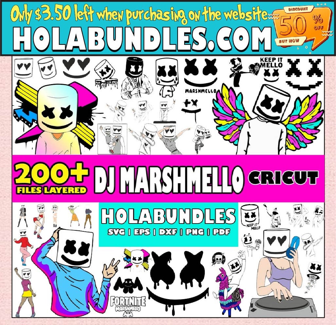 Marshmallow Svg Dj Marshmello Svg for Cricut Marshmello - Etsy