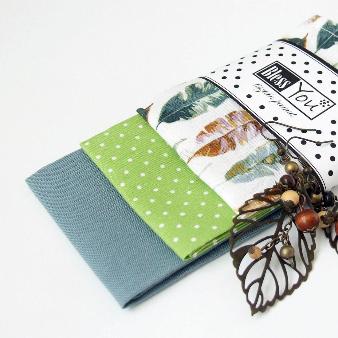 Bird Feathers Handkerchief Set, Zero Waste Gift for Her - Etsy
