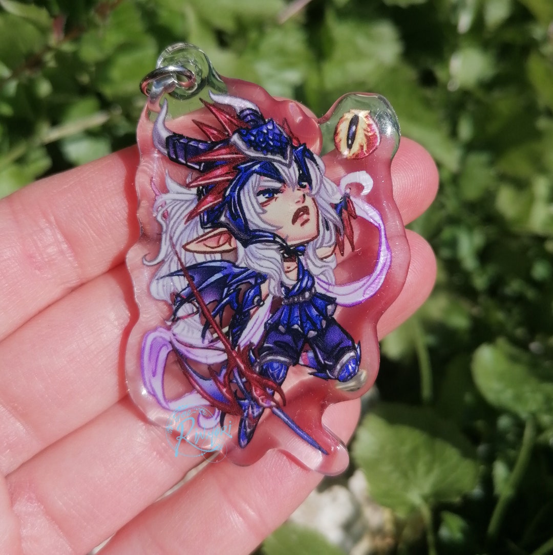 FFXIV Estinien Greek Myths Ares Inspired Keyring, Double Sided FF14 ...