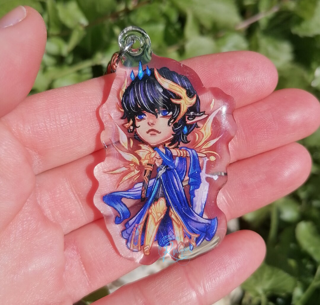 FFXIV Aymeric Greek Myths Zeus Inspired Keyring, Double Sided FF14 ...