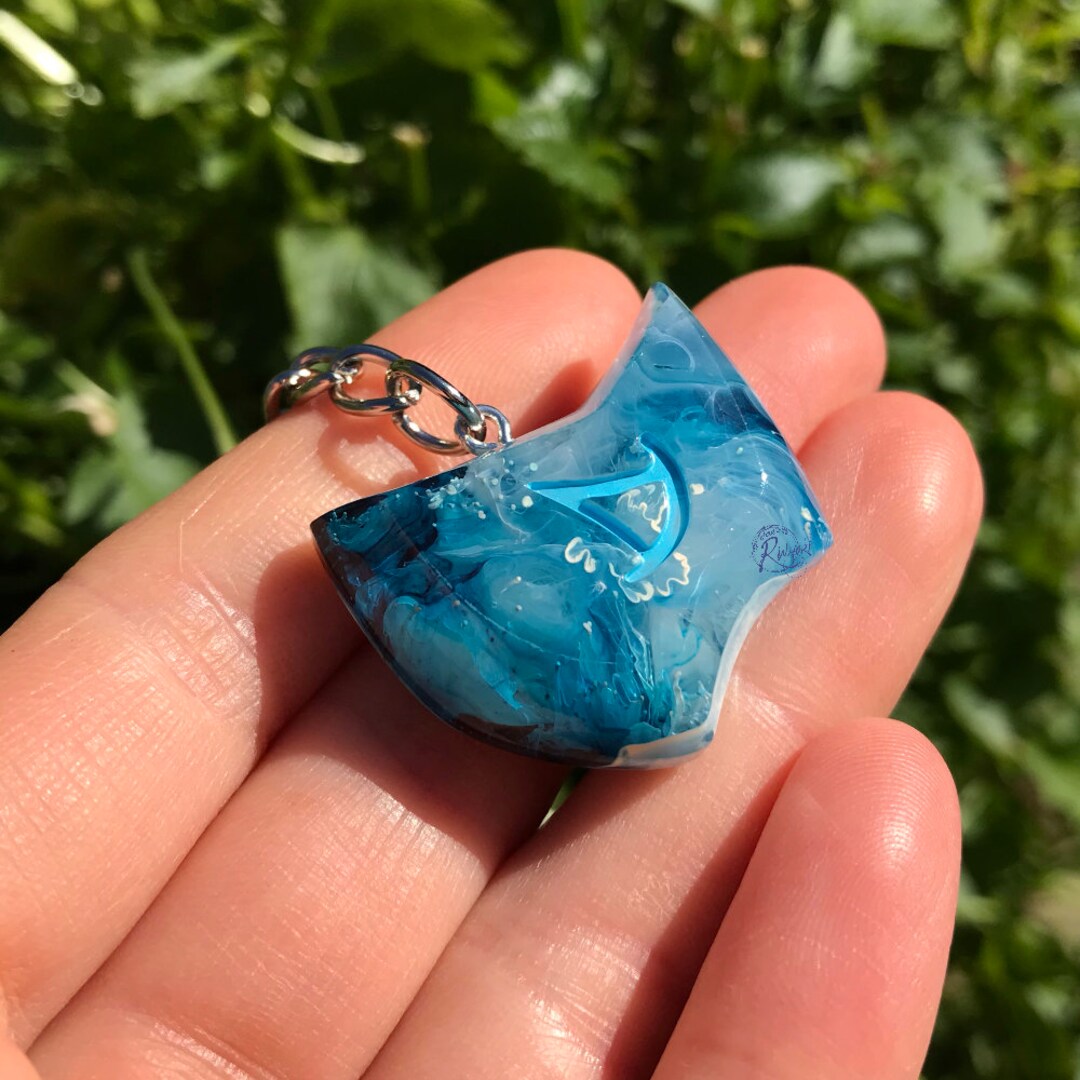 FFXIV Summoner Job Stone Keychain, Handmade Resin Warrior of Light ...