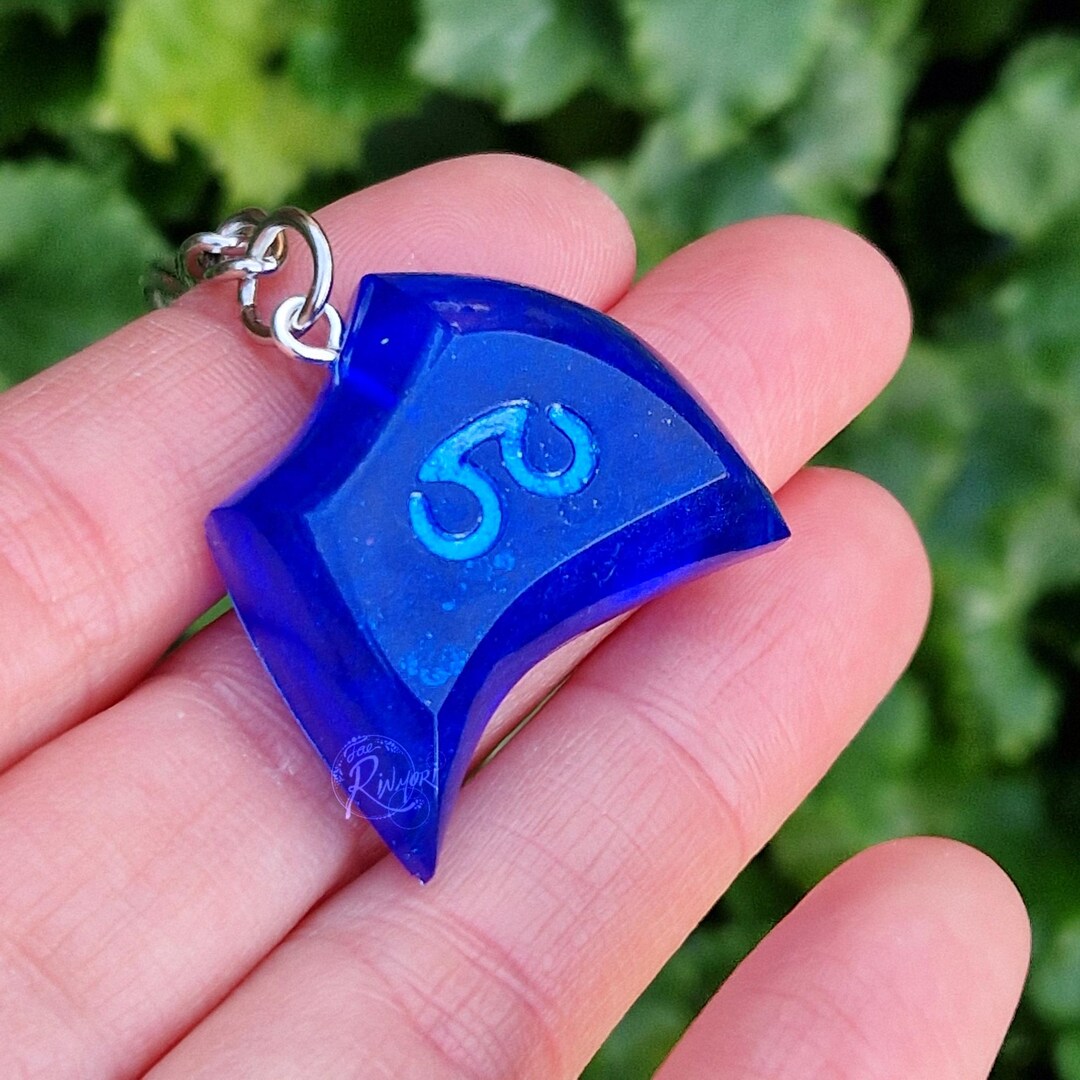 FFXIV Scholar Job Stone Keychain, Handmade Resin Warrior of Light ...