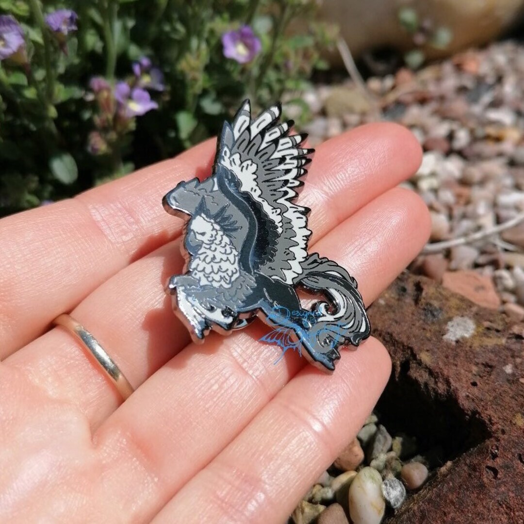 Hippogriff Enamel Pin, Mythical Creature Inspired Pin Badge - Etsy
