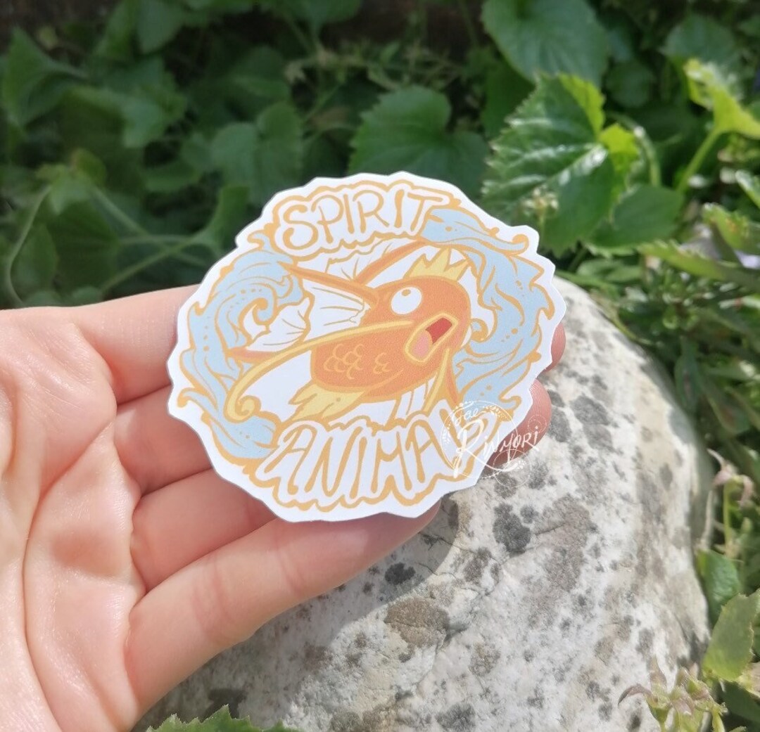 Japanese Anime Fish Video Game Laptop Sticker, Pocket Monster Laptop ...