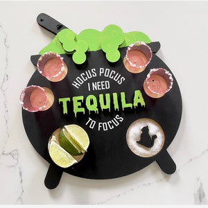 Hocus Pocus Shot Tequila Tray Shooter Holder SVG / Glowforge Digital ...