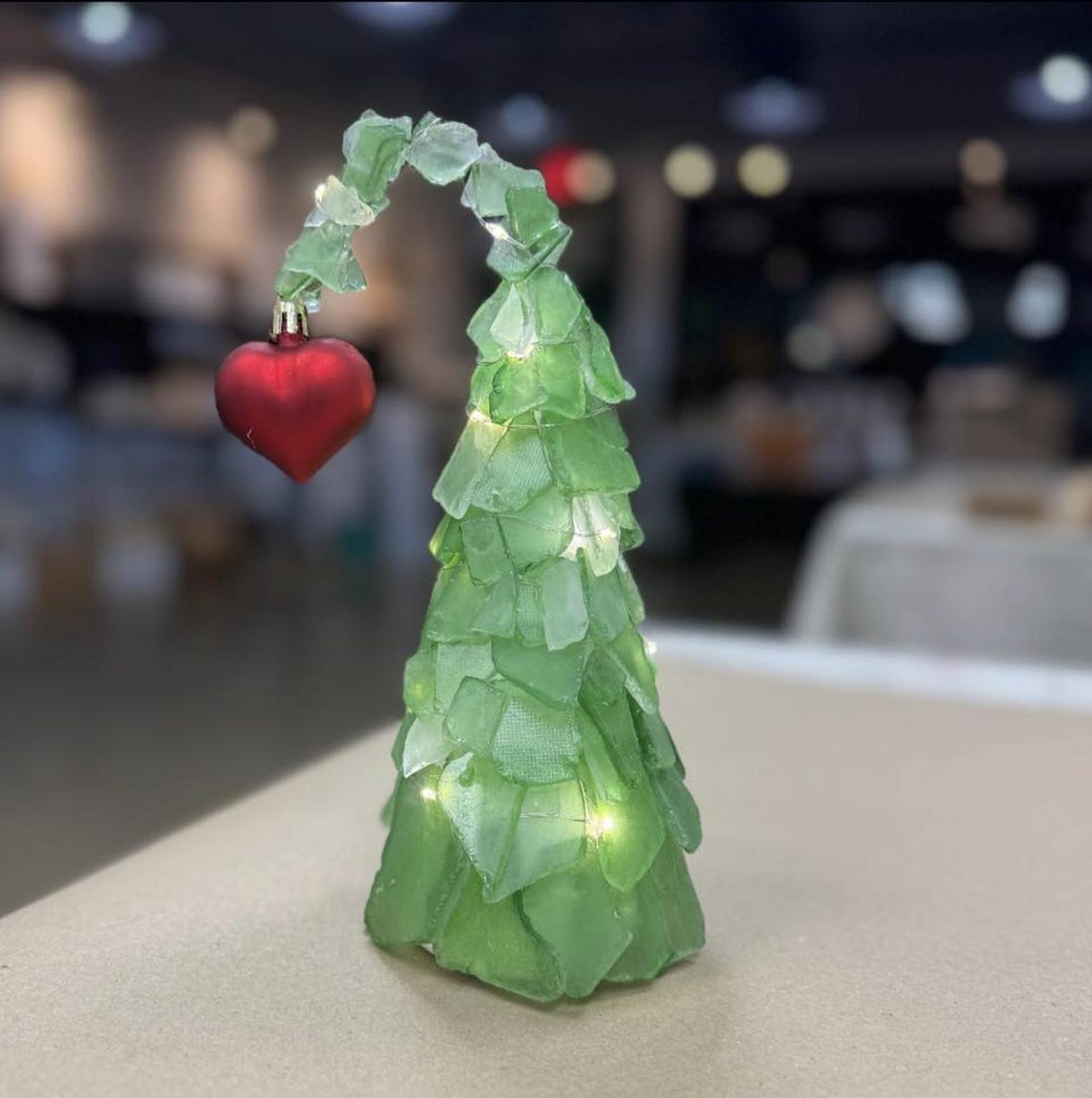 Grinch Sea Glass Tree DIY Kit - Etsy