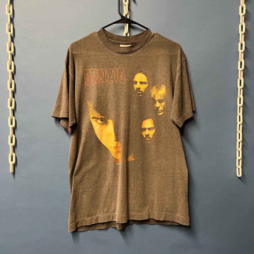 Vintage 1991 Danzig T-shirt: Faded Black Single Stitch, Size L - Etsy