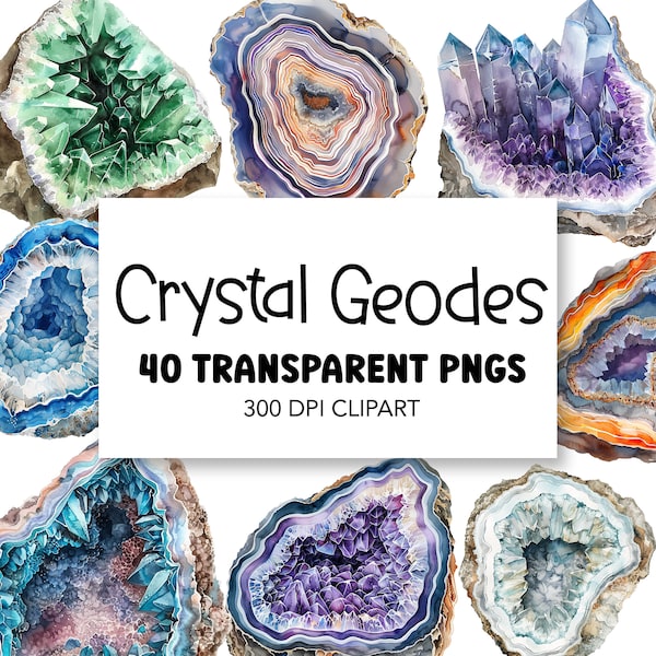 Geode Clip Art - Etsy