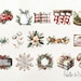 90 Farmhouse Christmas Clipart Pack, Commerical Use, Festive Holiday ...