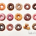 Donuts Doughnuts Sweet Treat Clipart Pack, Commerical Png's Illustrated ...