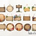 Rustic Farmhouse Blank Wooden Sign Clipart Bundle, Digital Download ...