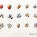 Balloons Clipart Bundle, Digital Download Commerical Use Art, PNG Clip ...
