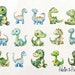 Cute Dinosaur Clipart Bundle, Digital Download Commerical Use Art, PNG ...