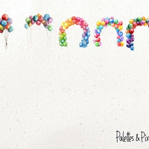 Balloons Clipart Bundle, Digital Download Commerical Use Art, PNG Clip ...