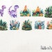 Cute Dinosaur Clipart Bundle, Digital Download Commerical Use Art, PNG ...