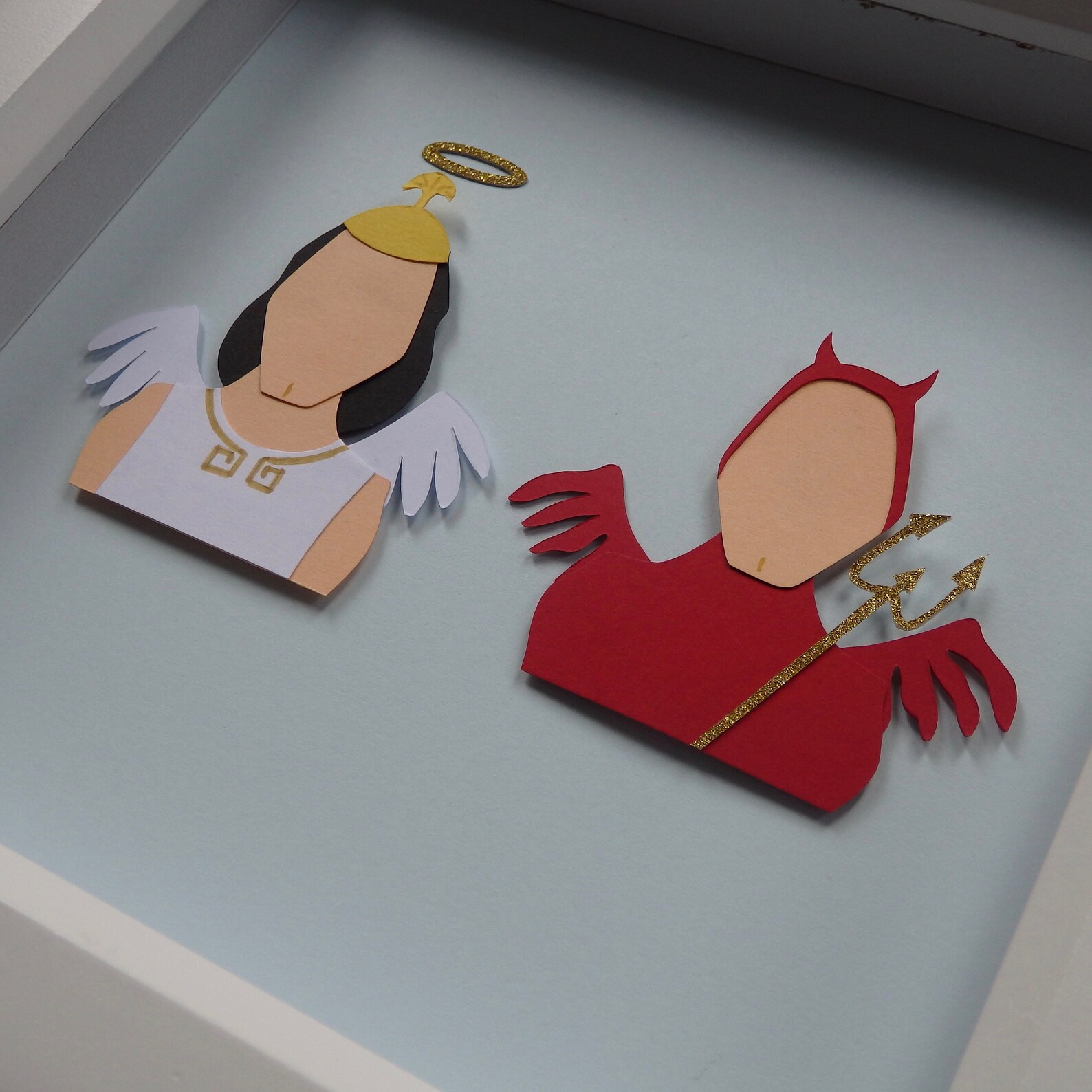 Framed 'angel Kronk & Devil Kronk' Emperor's New | Etsy