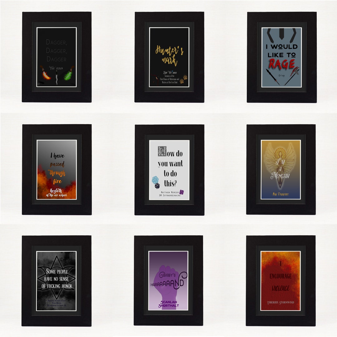 Critical Role Season One Full Set - Etsy