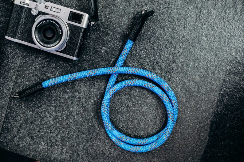 BLUE Strong Climbing Rope Camera Neck Strap Free Shipping - Etsy