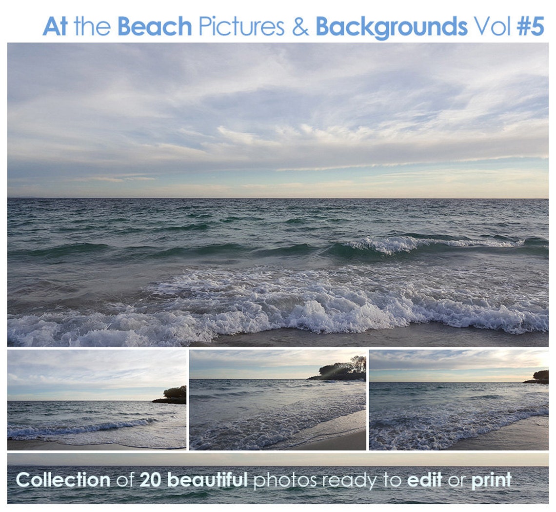 Beach Photos Vol 5, Digital Beach Landscape Photographs, Beach Scenery ...
