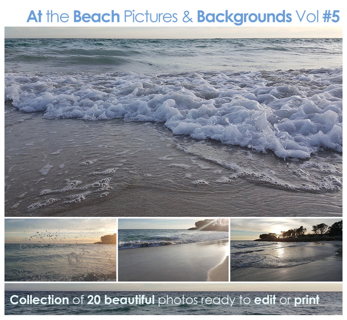 Beach Photos Vol 5, Digital Beach Landscape Photographs, Beach Scenery ...