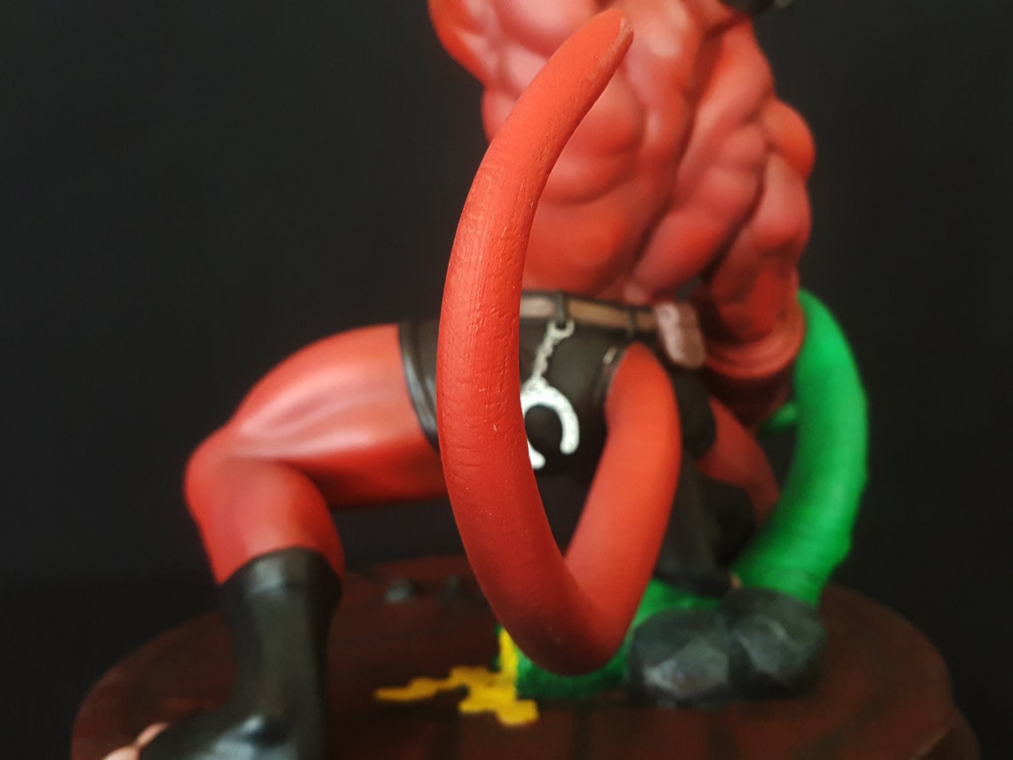 Hellboy Slays the Behemoth 3D Printed Diorama Dark Horse - Etsy
